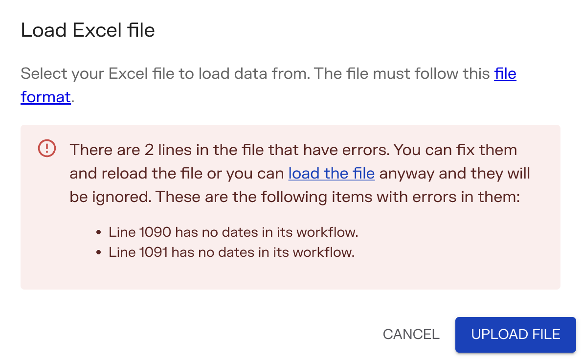 Load Your Data With An Excel File Pacemkr
